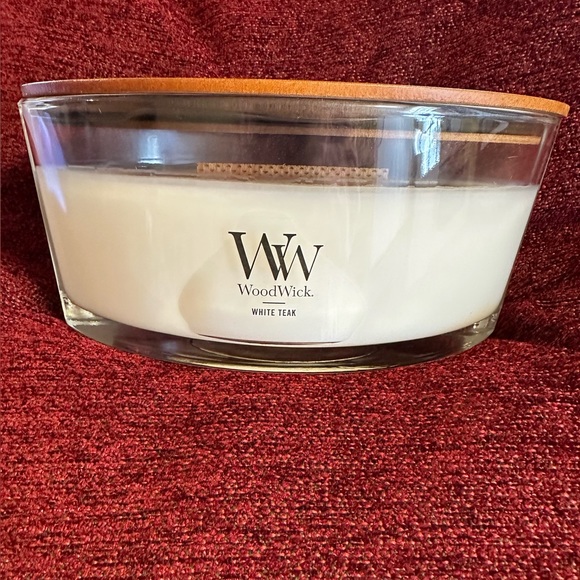 Woodwick | Accents | New Woodwick Ellipse White Teak Candle 6oz | Poshmark